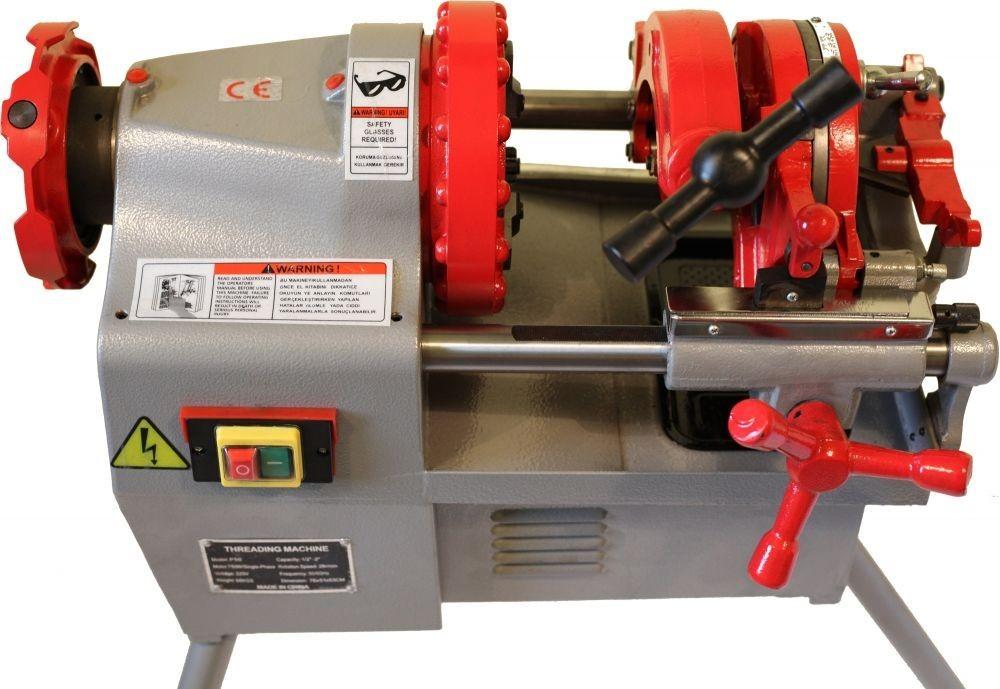 750W/220V Electric Pipe Threading Machine BSPT 1/2"-3/4", 1"-2" (P50 ...