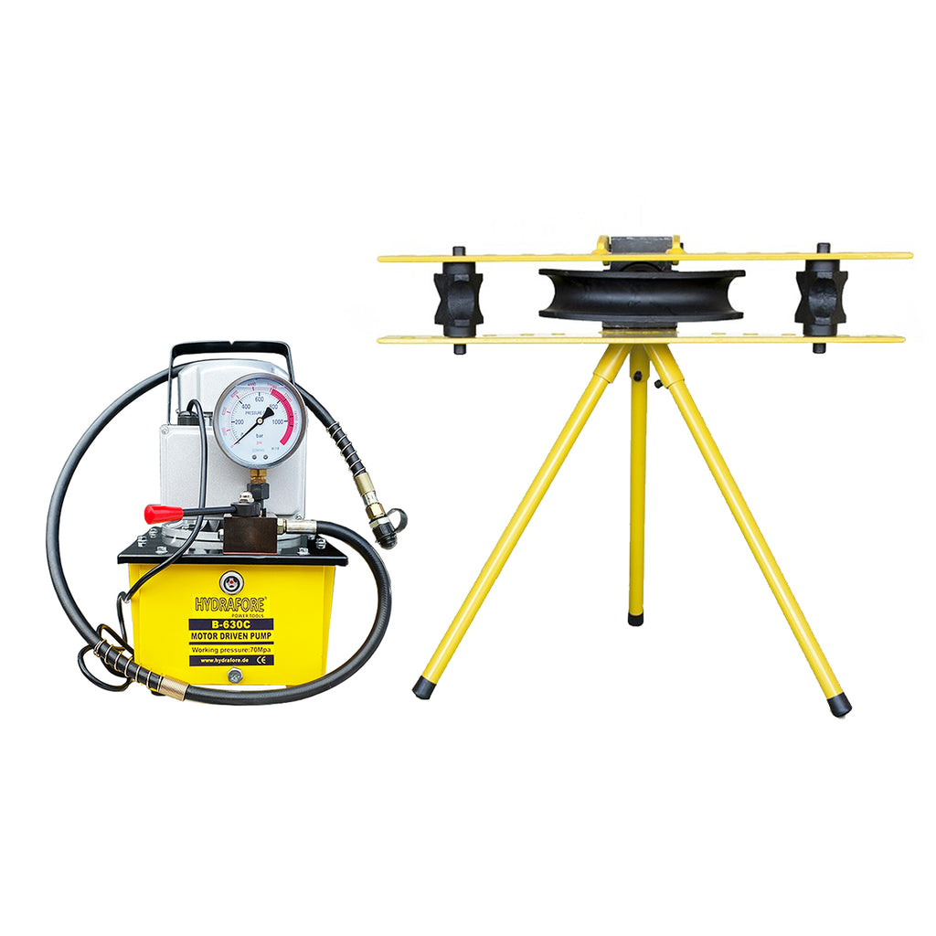 Hydraulic tube bender with electric pump 1/2"-2" 21.5-60mm (W-2D) – EZ ...